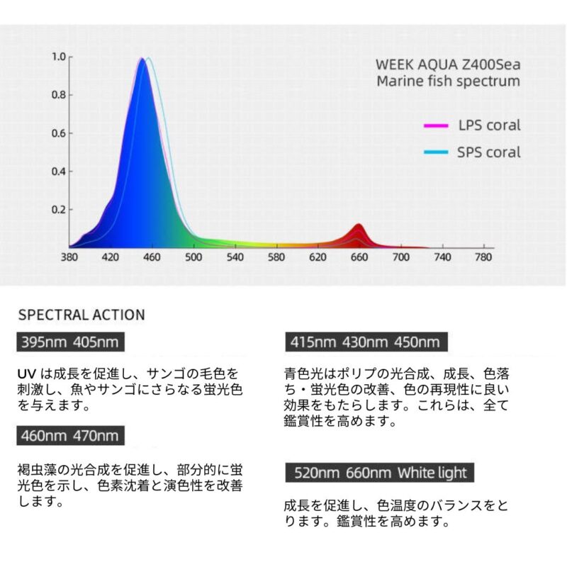 サンゴ育成海水用LEDライト Z250 SEA SE / Z400 SEA SE – WEEK AQUA